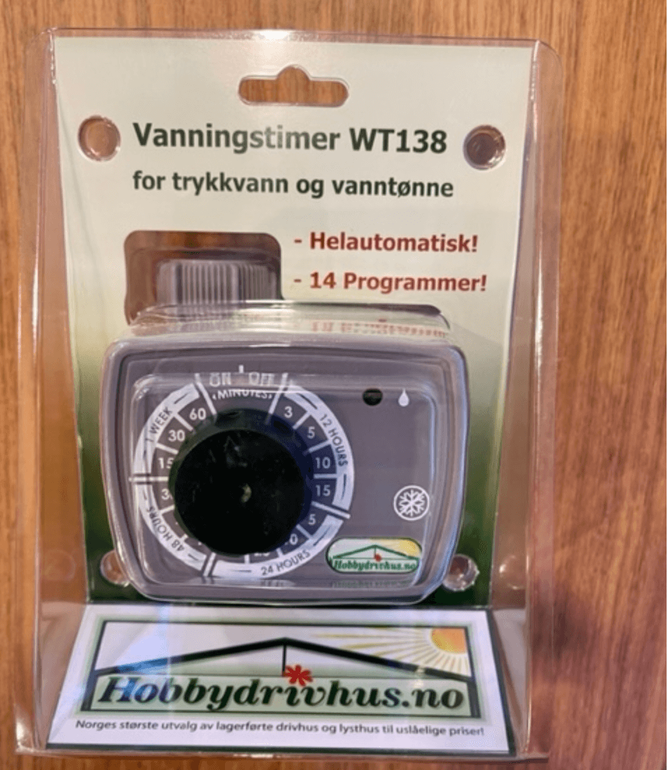 Timer for automatisk vanning – Hobbydrivhus AS